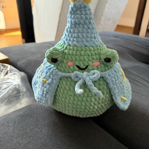 Jumbo Wizard Frog Crochet Pattern / Chunky Crochet Wizard Mage / US PDF ...