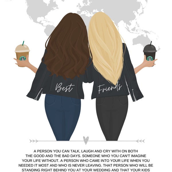 Personalised Long Distance Friendship Gift , Moving Away Gift Goodbye ...