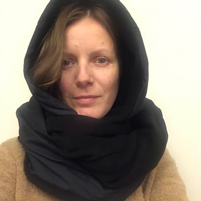 Black Infinity Scarf Waterproof Windproof Rain Scarf Hooded Infinity ...