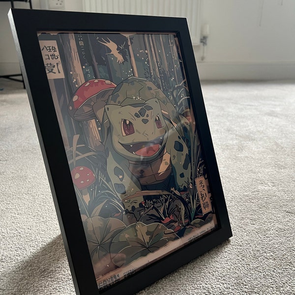 Gengar Poster: Japanese Style Pokemon Inspired Anime Artwork Printable ...