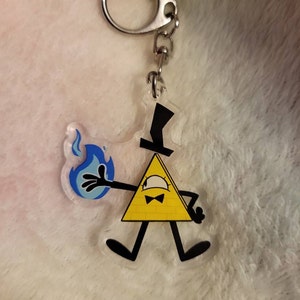 Bill Cipher Keychain - Etsy