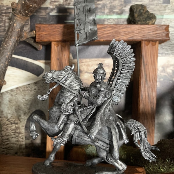 Tin Metal Figure Poland. Winged Hussar 17c 1/32 Scale - Etsy