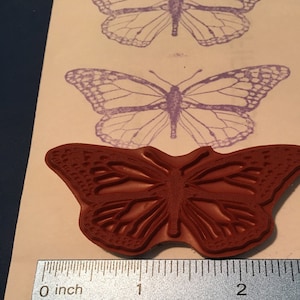 Large Monarch Butterfly 1707J Butterfly Rubber Stamp, Insect, Animal ...