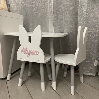 Butterfly Chair and Table Set Toddler Table Set Montessori - Etsy