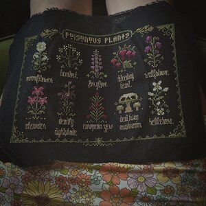 Poisonous Plants Gothic Cross Stitch Pattern Botany, Witchy, Herbs ...