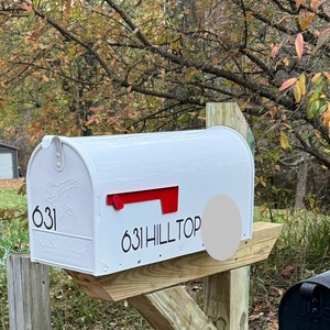 Monogram Mailbox Decal Personalized 23 Color Choices - Etsy