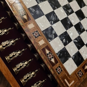 Luxury Chess Game Sets Chess With Storage Personalized - Etsy