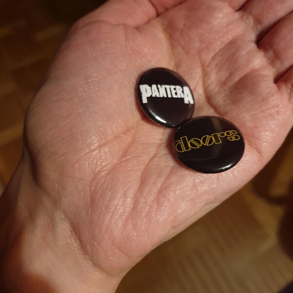 Crust Punk Heavy Metal Pinback Button Pins, Band Pins, Music Pins, DIY ...