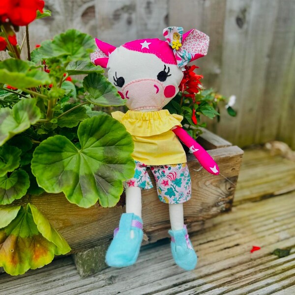 Flower Doll PDF Sewing Pattern and Step by Step Instructions- Beginner ...