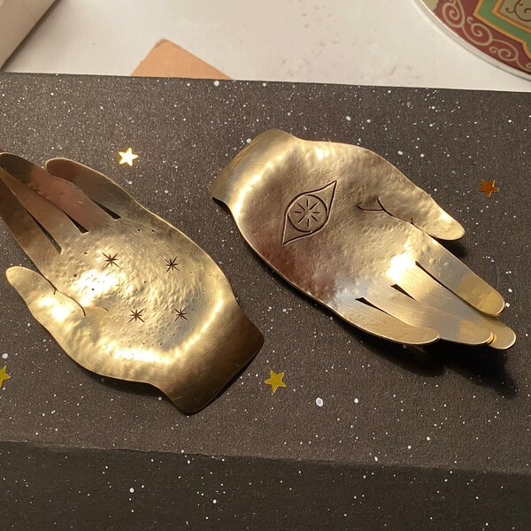Hand Ring Dish With Stars and Constellations Altar Dish Celestial ...