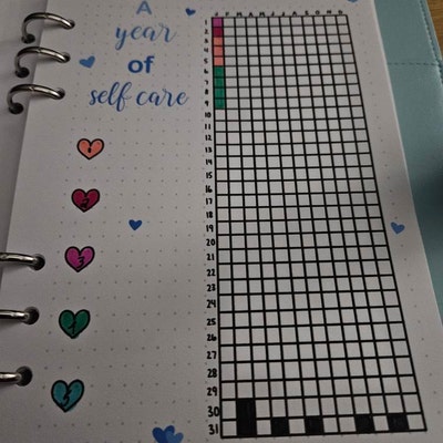 Activity Rings Tracker Apple Watch Rings Jessica's Journal Spread - Etsy