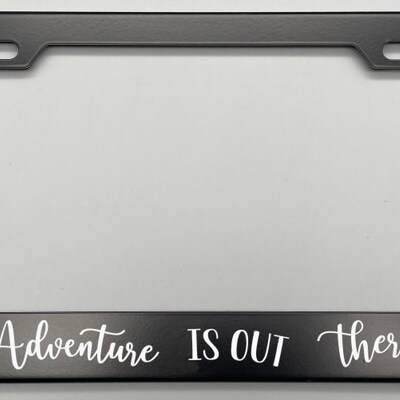 Custom License Plate Frame Laser Engraved on High Quality Anodized ...