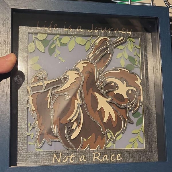 Sloth Multilayer 3D SVG/ Sloth Cnc Cut/ Sloth Paper Cut/ Plywood Cut 3D ...