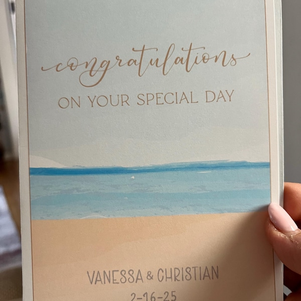 Personalized Retirement Card, Palm Tree, Bike and Beach Retirement Card ...