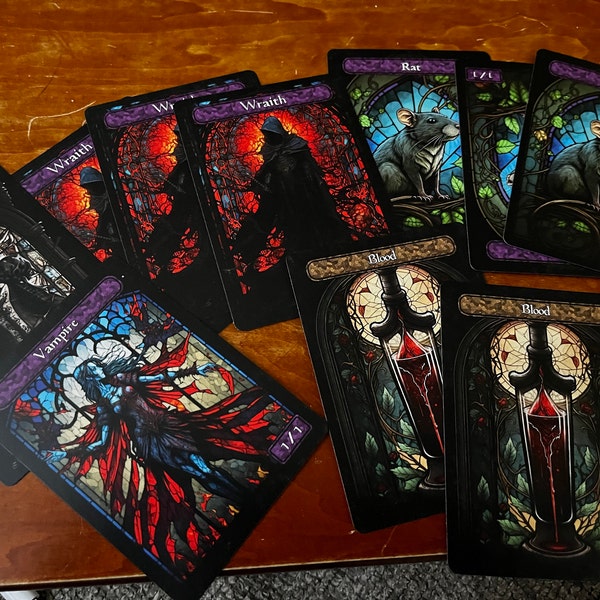 Stained Glass Art Token MTG Token Bundle Magic Token Bundle MTG Stained ...