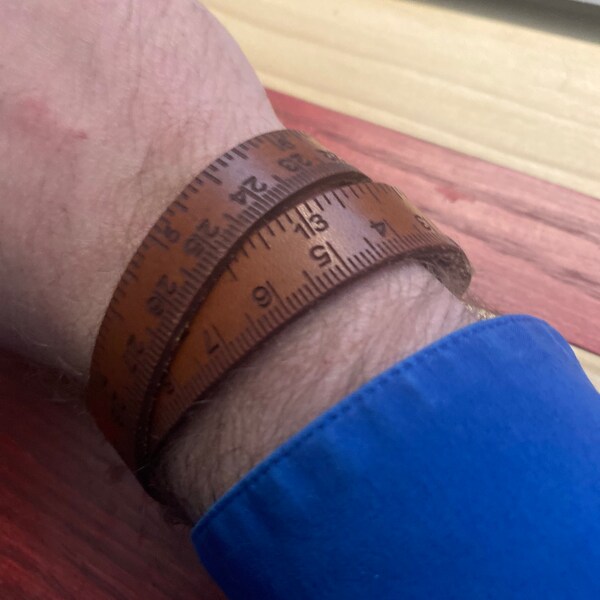 WRIST RULER BRACELET, Ruler Bracelet, Double Wrap Ruler Bracelet ...