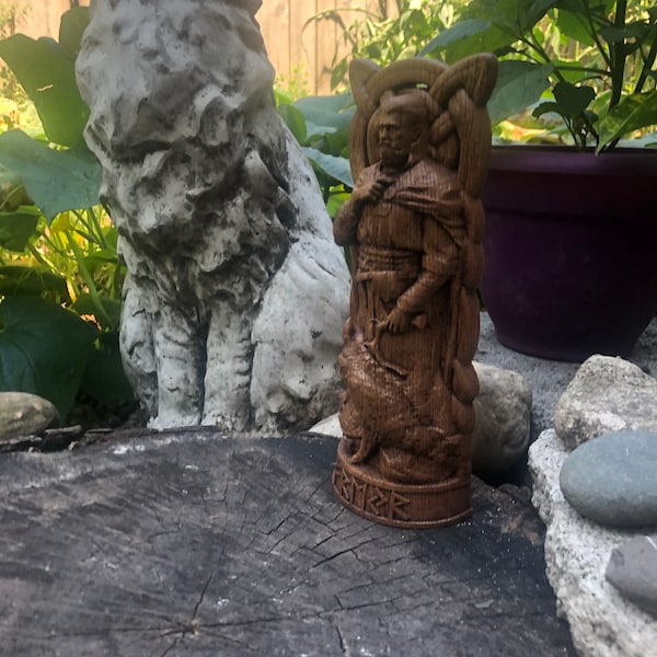 Freyr God of Peace and Fertility Statue Nown as Yngvi in Midgard. Norse ...