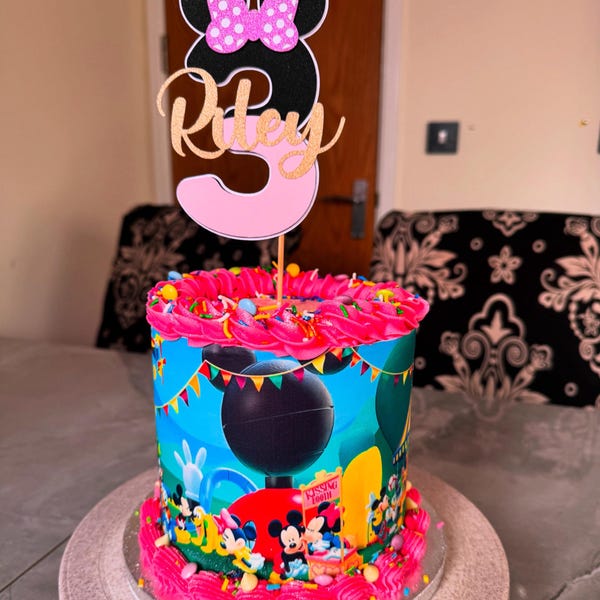 Princess and Prince Number Two Children's 2nd Birthday Cake Topper ...