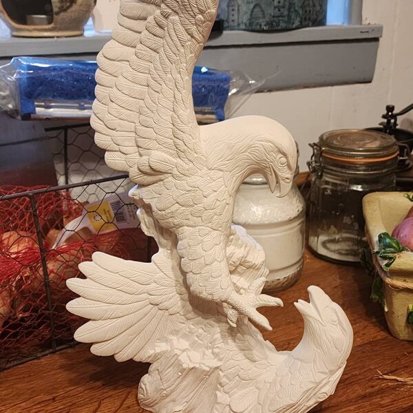 Santa With Lion Ceramic Bisque, Gare Mold, Ready to Paint, Christmas ...