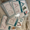 Alphabet Tracing Cards: Animals Themed Alphabet Flashcards for Home ...