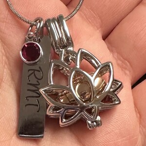 Personalized Infinity Necklace for Ashes, Infinity Charm Memorial ...