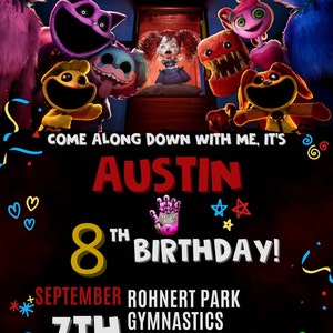 Pizza Tower Game DIGITAL DIY Template Invitation Invite Birthday Party ...