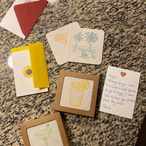 Happy Sun Card Set 6 Bright Sunny Letterpress A2 Cards With Envelopes ...