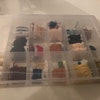 DMC Storage Box for Floss/embroidery Thread Bobbins+ 50 Free Bobbins ...