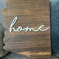 Arizona Wooden State Home Sign, Decorative State Decor - Etsy