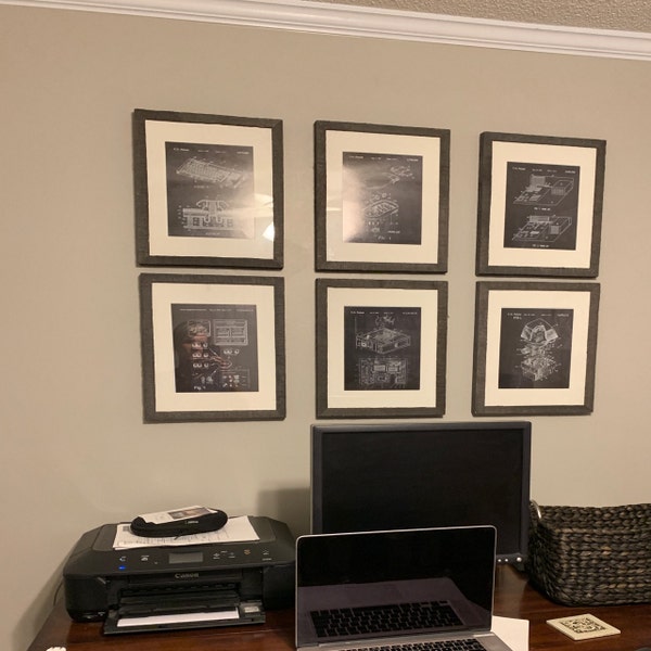Computer Patent Set of 6 Computer Prints IT Wall Art Computer ...