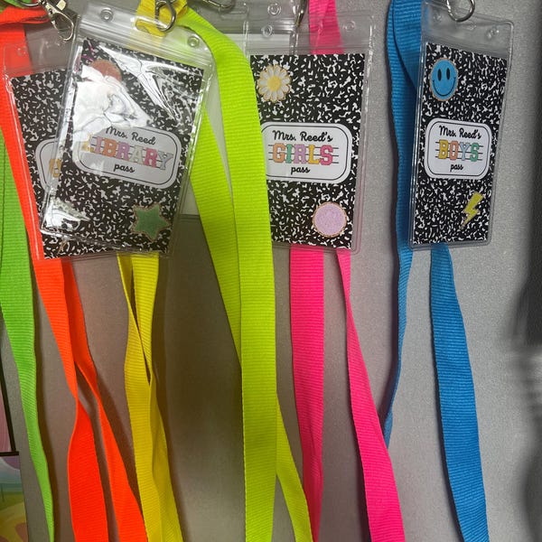 Class Hall Pass Lanyards - Etsy