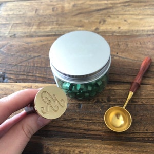 Alphabet Letter J Wax Seal Stamp Sealing wax | Etsy