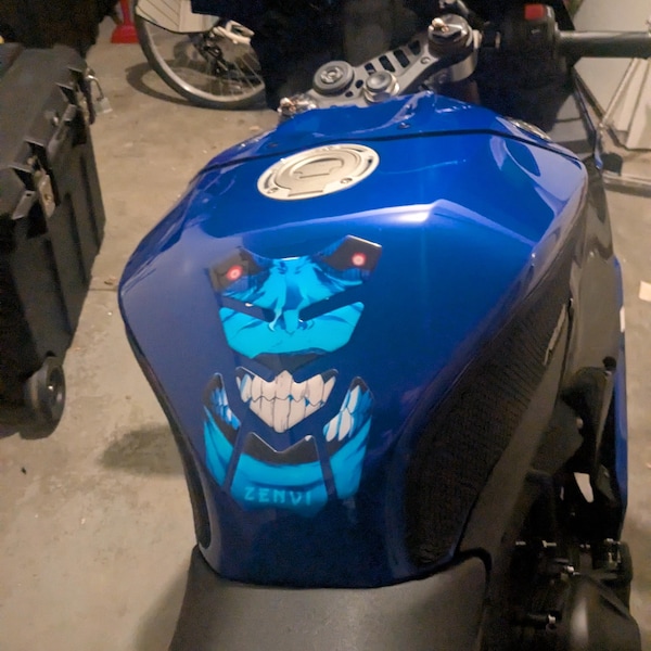 Galaxy Purple Laminated Side Tank Pads Stickers Decals for Motorcycle ...