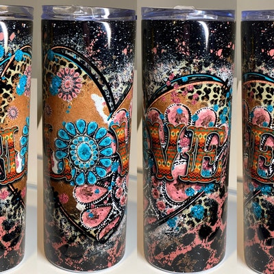 Turquoise Serape Leopard Background Sublimation PNG - Etsy