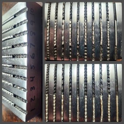 10 Design Wire Impression Die Plate 3 Silversmith Supplies Silversmith ...