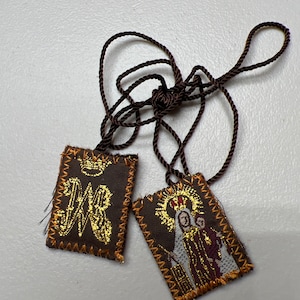 Escapulario De San Benito / Scapular of St. Benedict Necklace Collar - Etsy