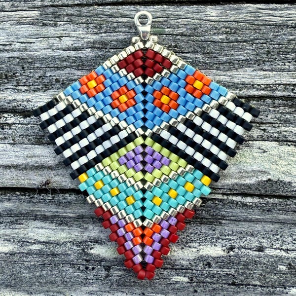 Pattern Diagram Tropical Flower Tiles, English Language, Beading, Odd ...