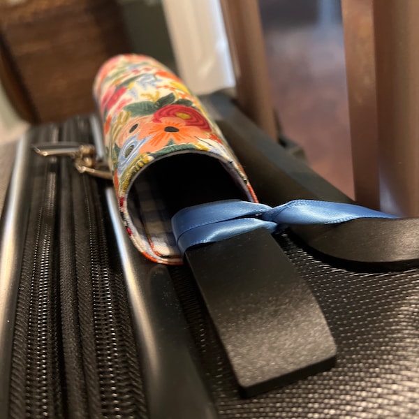 Rifle Paper Co Fabric Luggage Identifier Baggage Handle Wrap Cushion ...