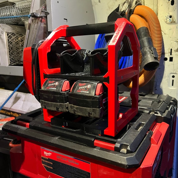 Packout Mount for Milwaukee M18 & M12 6-battery Rapid Charger Station ...