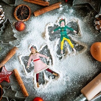 Christmas Baking Flour Angels Digital Backdrop Photography - Etsy Ireland