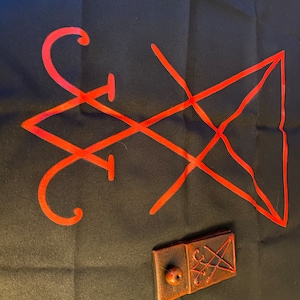 Santa Muerte Skull Death Altar Santa Muerte Sigil Occult Altar - Etsy