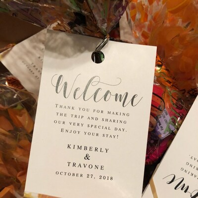 Wedding Tag Template Welcome Tags for Wedding Guests Wedding - Etsy