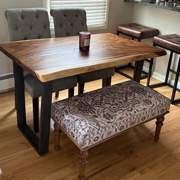 Ottoman Bench, Dining Table Seat, Piano Bench, Bedroom Seat, Handmade ...