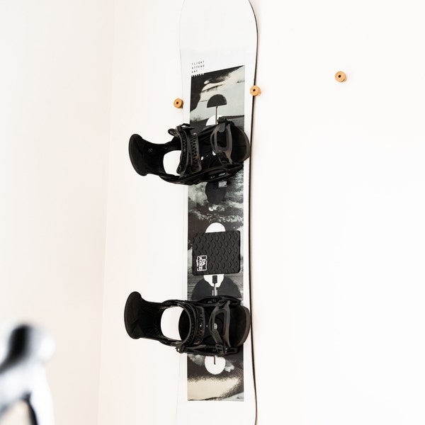 Vertical Ski Rack Bamboo/birch Indoor Ski Wall Rack and Garage Ski Wall ...