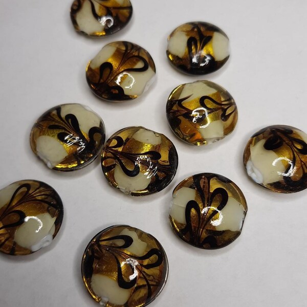 Large Sea Glass Shell Shaped Focal Beads 3pcs,sea Glass Scallop Shell ...