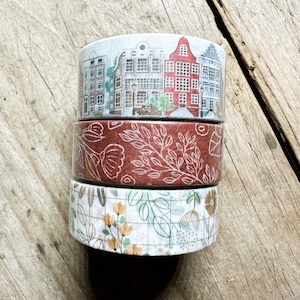 Washi Tape Amsterdam Dutch Building Illustrations, Planner Inspiration ...