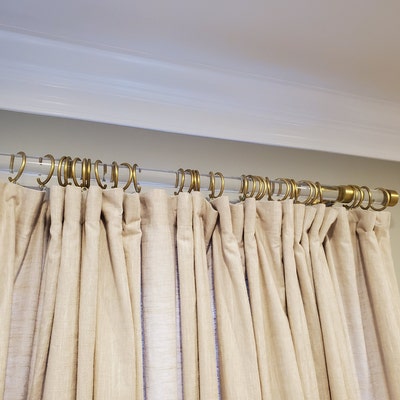 Custom Length Acrylic Drapery Rod - Etsy