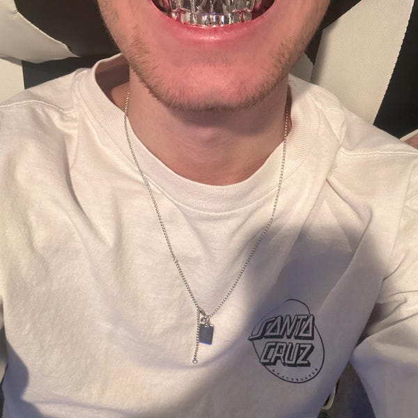 Custom Silver Grillz 925 Sterling Silver Teeth Real Solid Silver Grill ...
