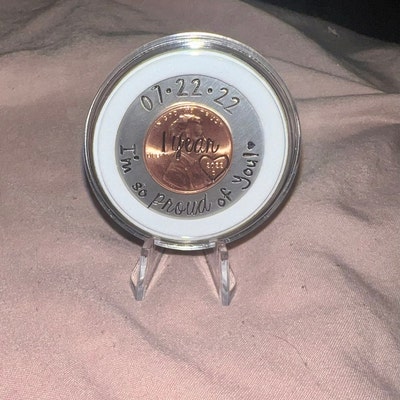 Personalized Sobriety Coin and Case, Sobriety Gift, AA Recovery Gift ...