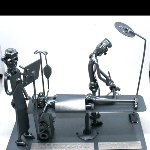 Nuts and Bolts Figurine of a Land Surveyor, Custom Engineer Ornament ...